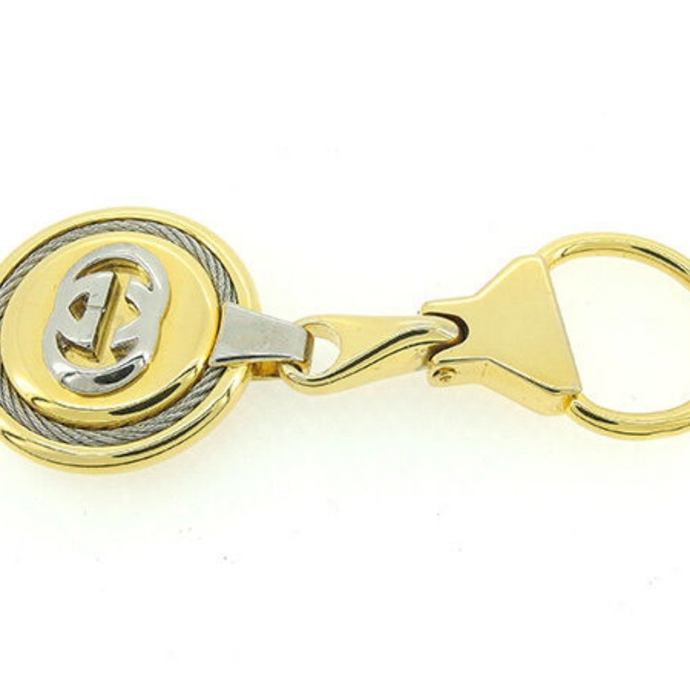 Gucci Key Ring Key Holder Interlocking Gold Silver Wo… - Gem